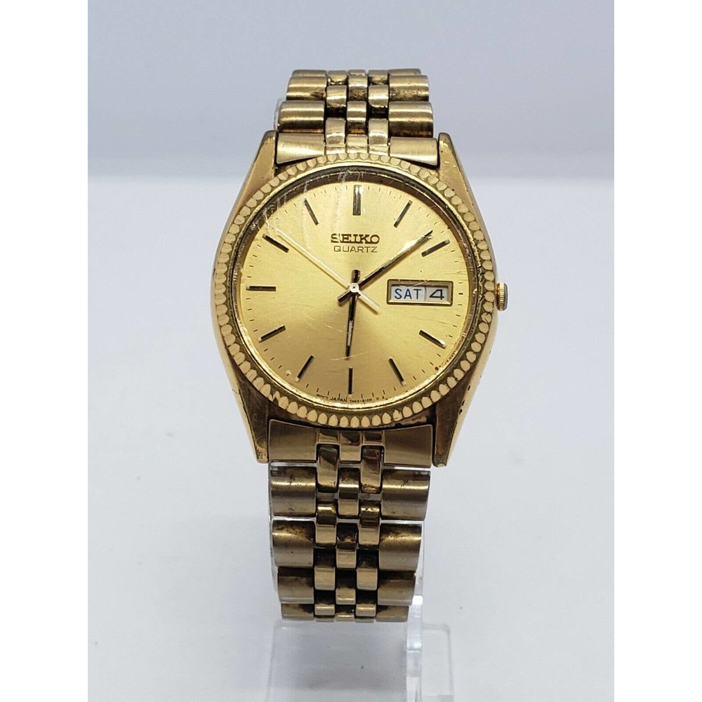 Vintage Men's Seiko Gold-Tone Day/Date - Gem